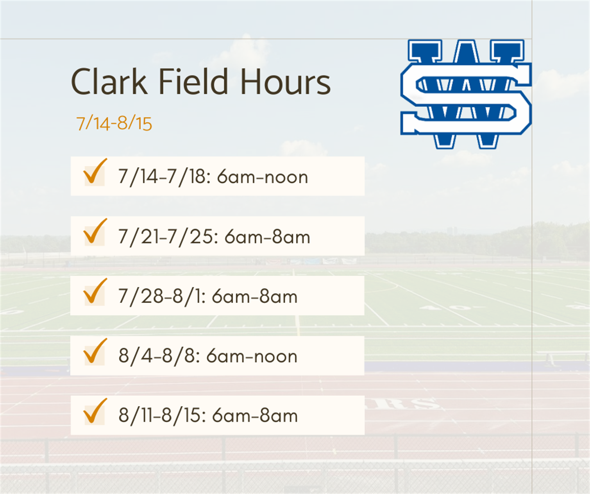 Clark Field Track: Public Access Schedule & Rules for Summer 2025 ...